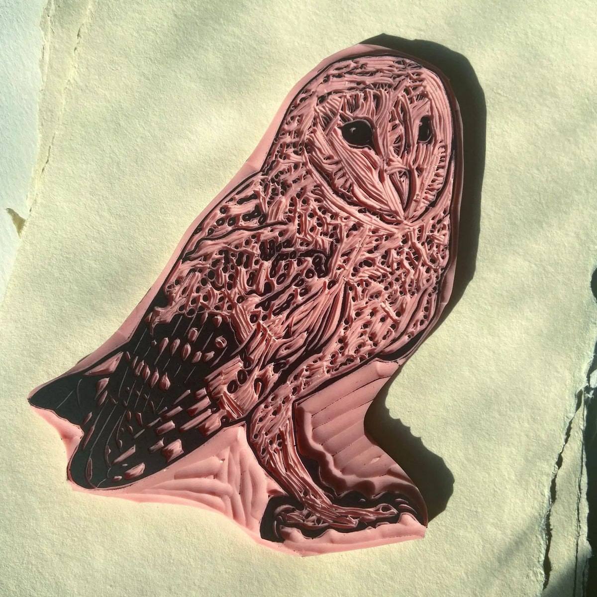 Barn Owl Block Print – New Lane Road Mercantile