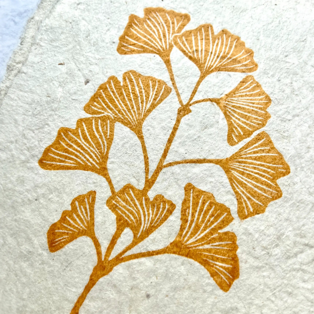 Gingko Leaf Block Print – New Lane Road Mercantile