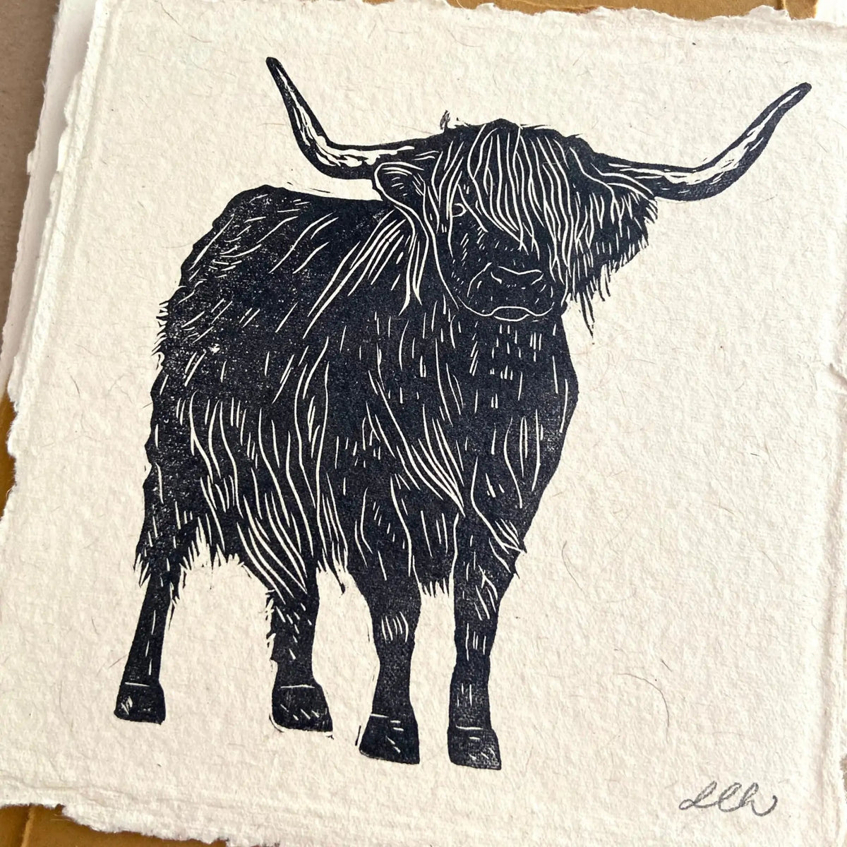 Highland Cow Block Print – New Lane Road Mercantile