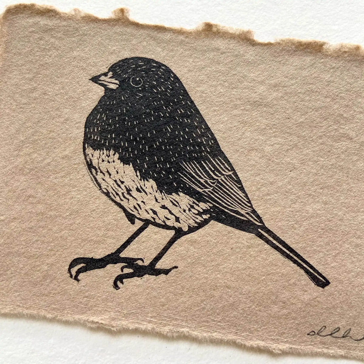 Junco Block Print – New Lane Road Mercantile