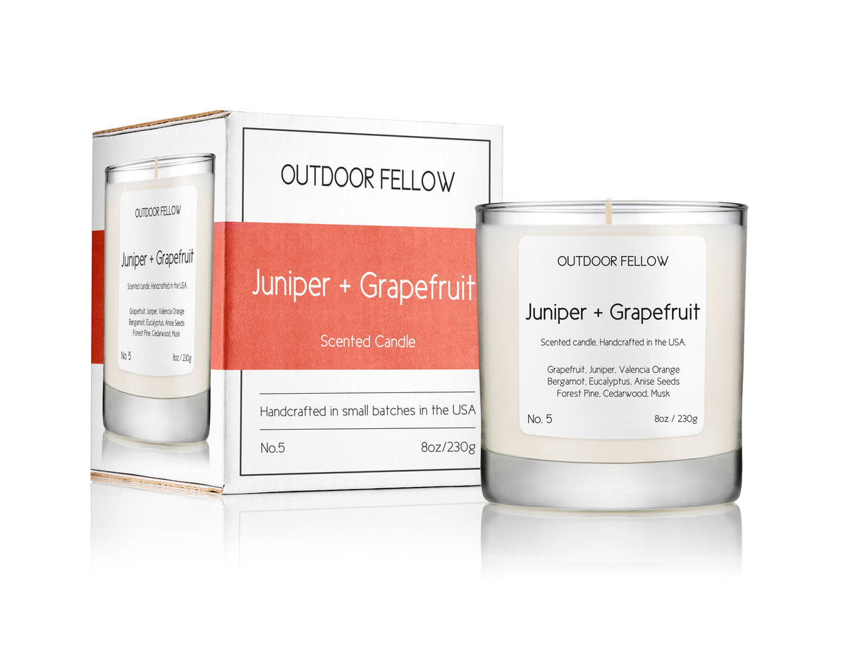 Juniper and Grapefruit Scented Candle – New Lane Road Mercantile